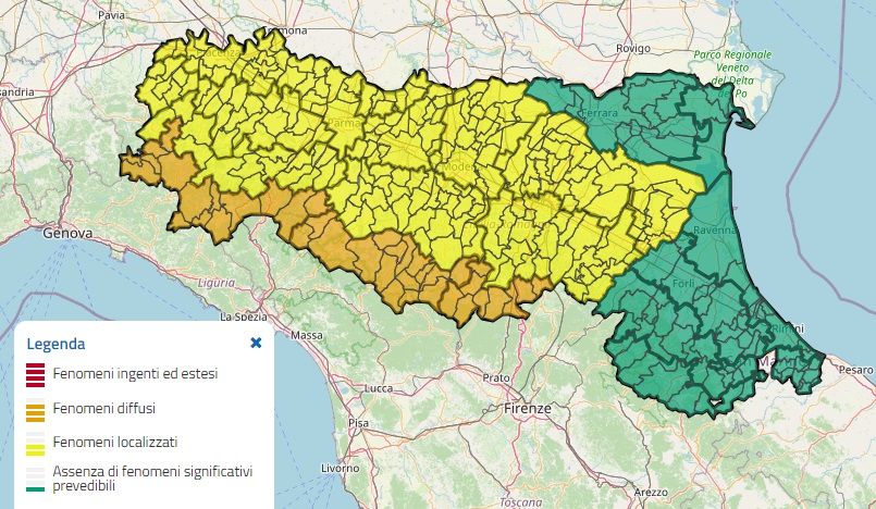 Allerta arancione per domani, 27 febbraio - Corriere Cesenate
