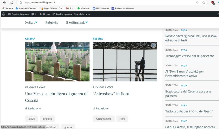 In giornata sarà online il nuovo sito - Corriere Cesenate